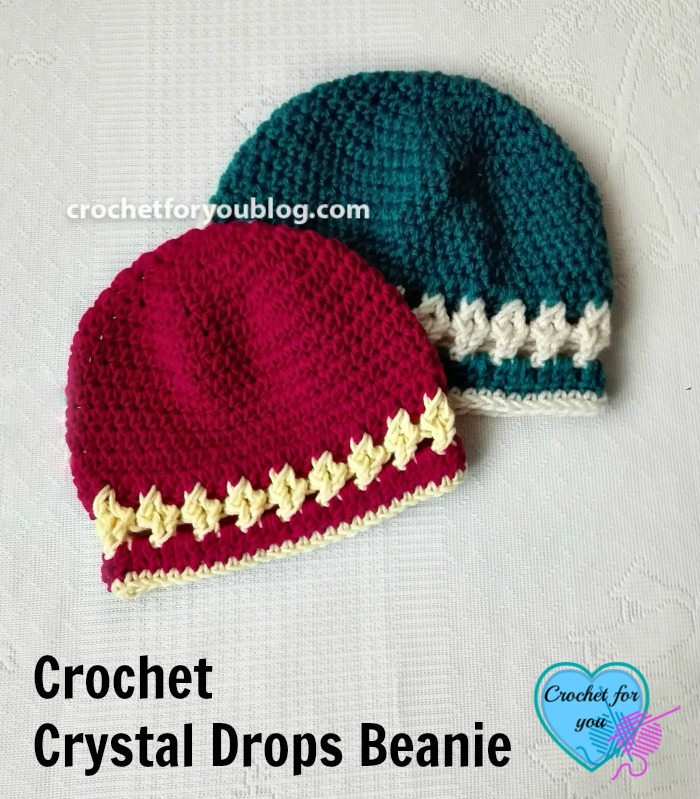 crochet-crystal-drops-beanie-free-pattern - Crochet For You
