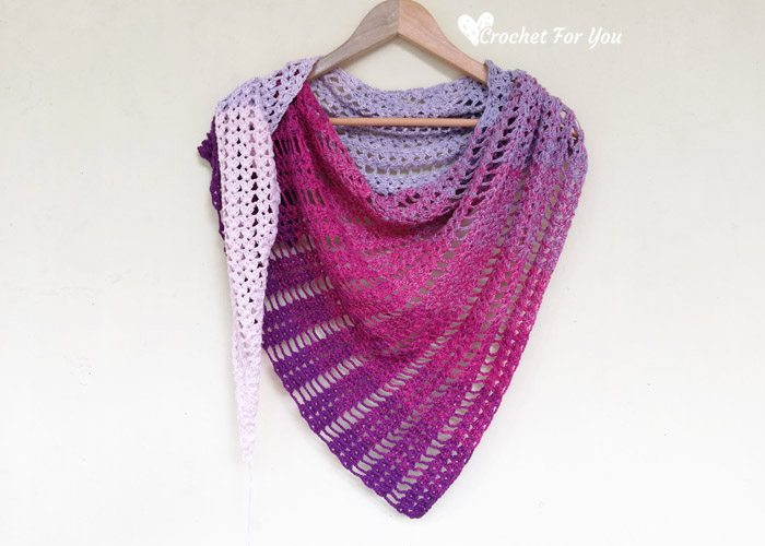 Crochet-Shell-Lace-Shawl-Free-Pattern-6 - Crochet For You
