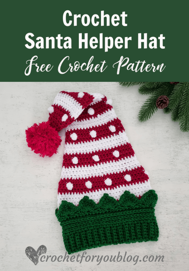 Crochet Santa Helper Hat Free Pattern - Crochet For You