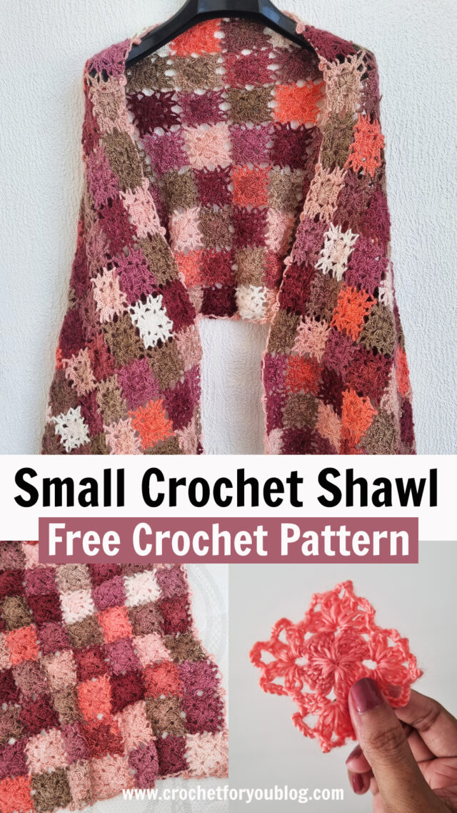 Small Crochet Motif Shawl Free Pattern - Crochet For You