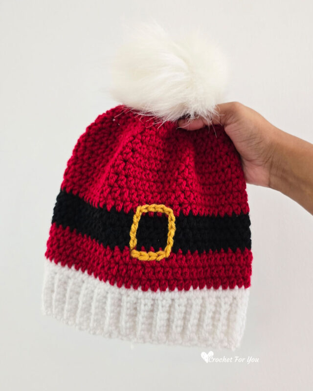 Crochet Santa Hat Free Pattern - Crochet For You