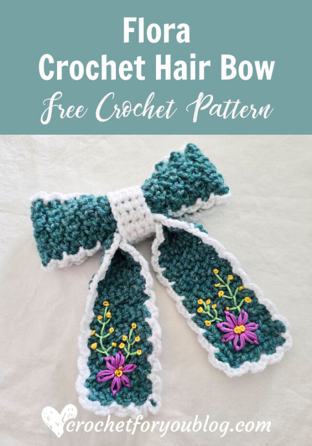 Flora Crochet Hair Bow Free Pattern - Crochet For You